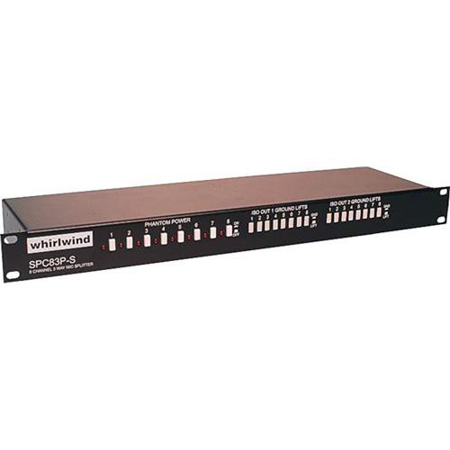 Whirlwind 8-Channel Mic Splitter with Front Panel Switches, Jensen ...