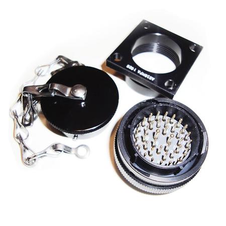 Whirlwind W1 39-pin Male Chassis-Mount Multipin Connectors W1CM