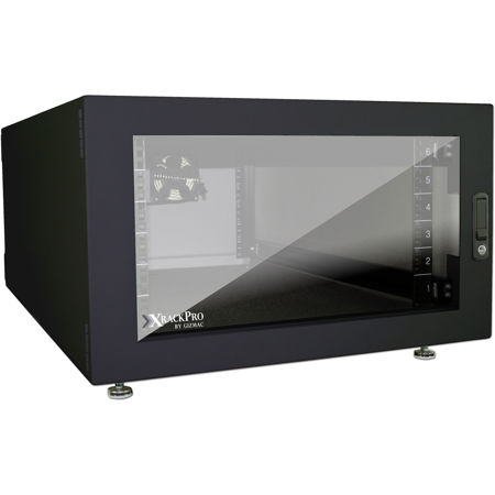 XrackPro XRackPro2 6U Noise Reduction Server Rack Enclosure Cabinet, Black
