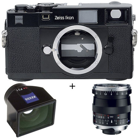 Zeiss Ikon M-Mount 35mm Rangefinder Camera Camera Bundle, Black Body ...