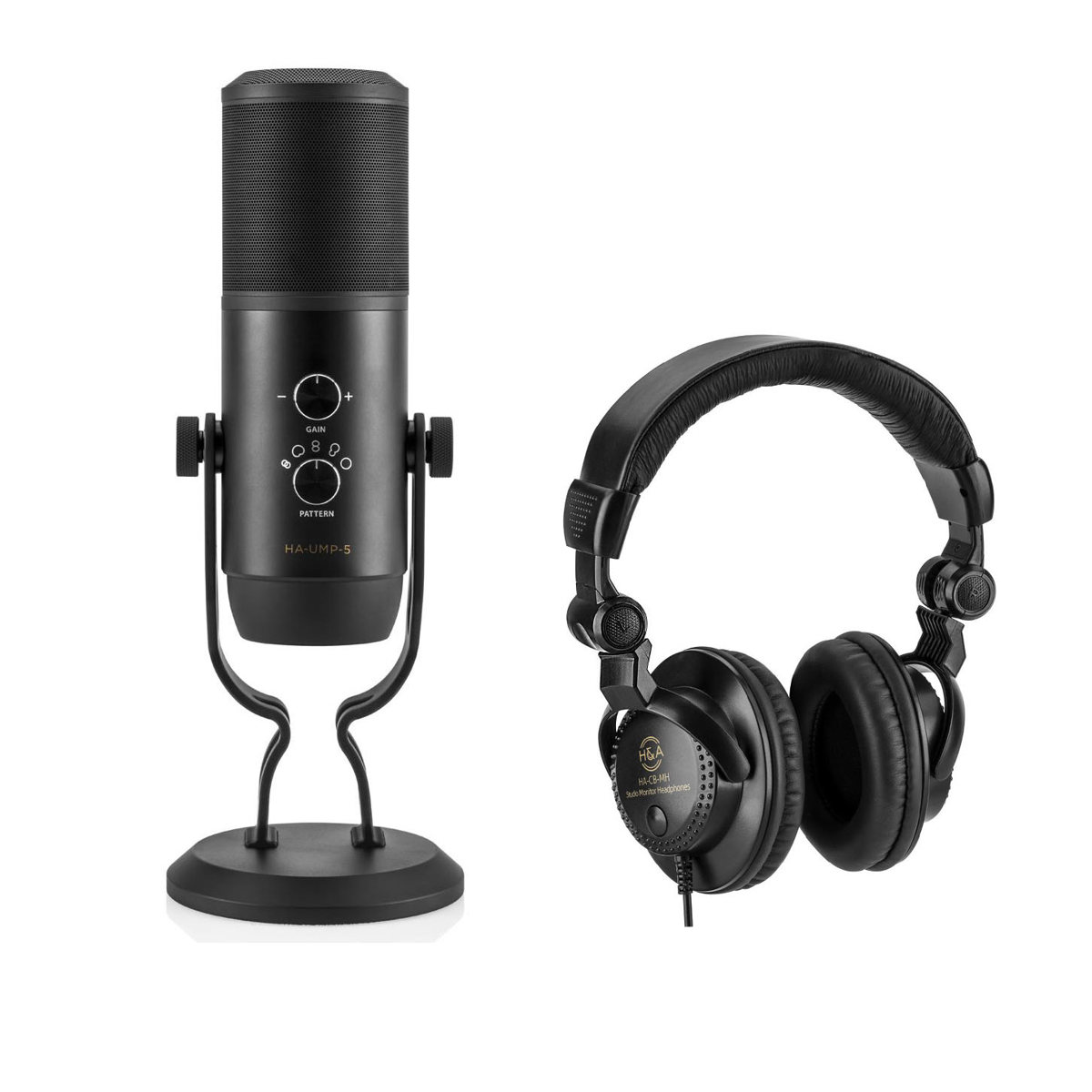 H&A UMP-5 Professional USB Multi-Pattern Condenser Microphone with ...