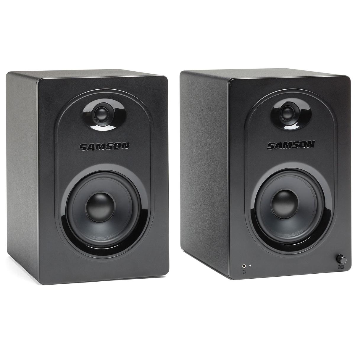 Samson MediaOne M50 5.25" Active 2-Way Powered Studio Monitors, 80W ...