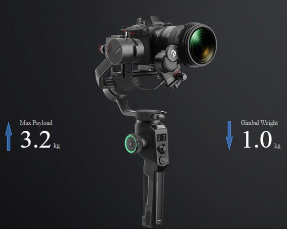 Moza AirCross 2 3-Axis Handheld Gimbal Stabilizer ACGN01 Moza AirCross 2 3-Axis Handheld Gimbal Stabilizer ACGN01