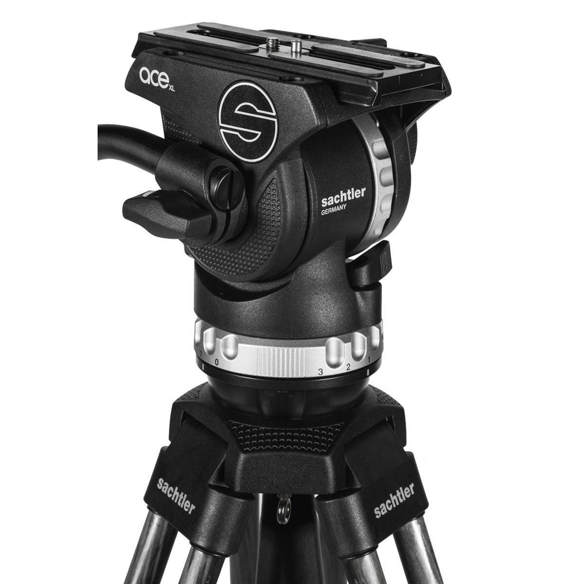 Sachtler Ace Xl 75mm Fluid Head W 75 2 3 Section Al Tripod And Mid Level