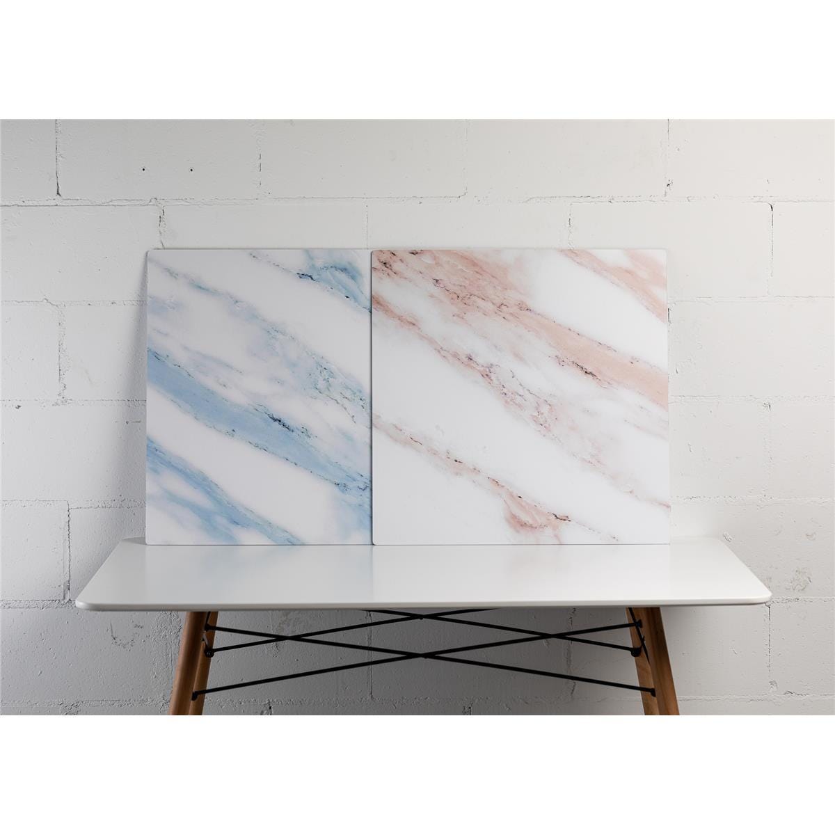 V-FLAT WORLD Duo Board - 24x24" Surface Board, Royal Marble/Rose Marble