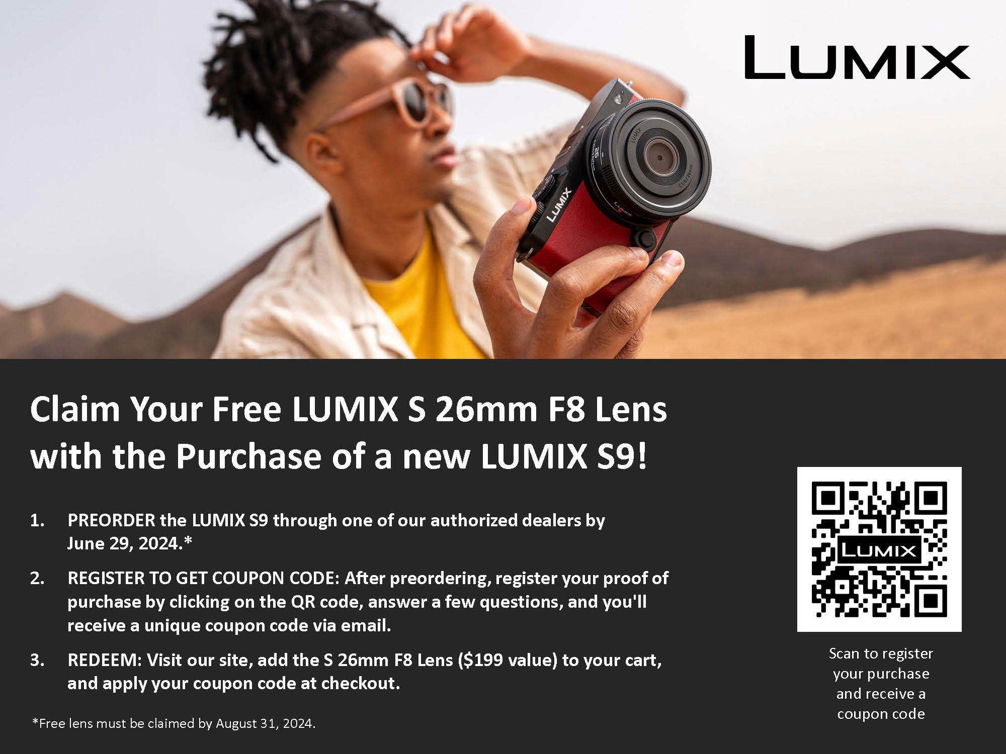 Panasonic LUMIX S9 Mirrorless Camera with Lumix S 20-60mm f/3.5-5.6 Lens