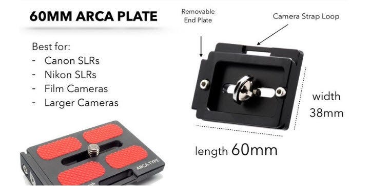 Breakthrough Photography Universal Arca-Type Quick Release Tripod Plate ...