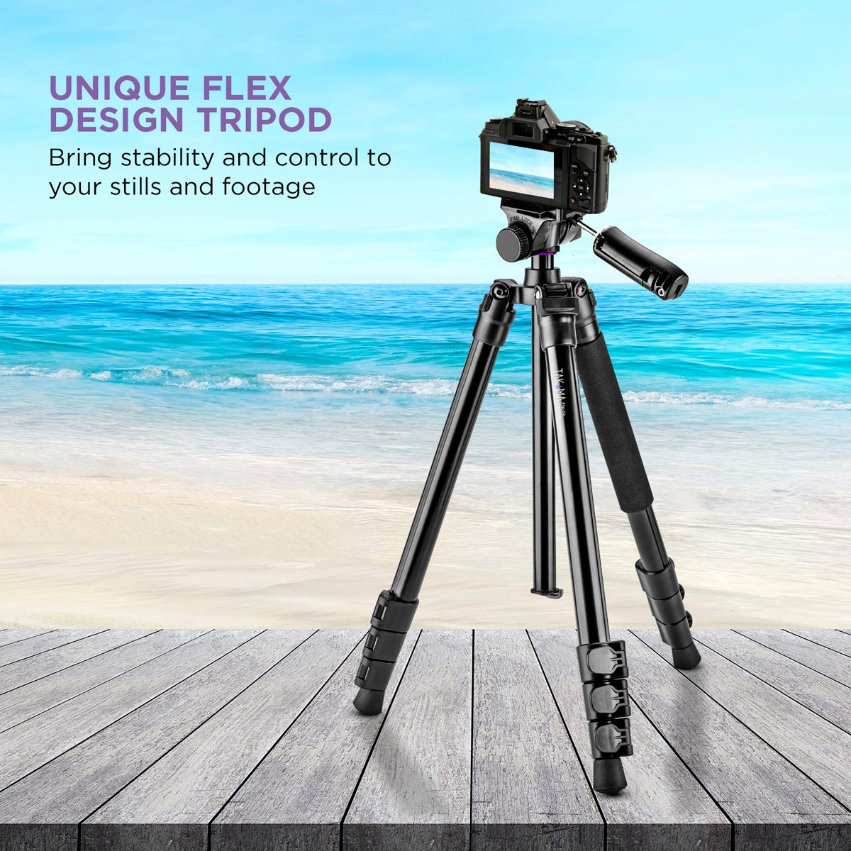 Takama Flip-Zip Multi-Functional Photo Tripod Monopod Kit TAK-P4H58