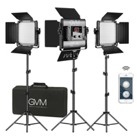 GVM 560AS 30W Bi-Color Soft LED Panel 3-Light Kit, 2300K-6800K GVM-560AS-3L