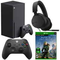 Microsoft Xbox X Console w/ Controller, Headset & Halo Infinite