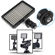 Bescor WAFFLEK Double 300W 176 Bulb LED Studio Light Kit, 2x Battery ...