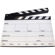 Cavision V2 Next-Gen Clapper Slate with White Painted on Black Background
