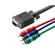Hall Research 6' HD15 to 3-RCA Component Video (YPbPr) Cable CHD15-RGB-06