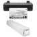 HP DesignJet T210 Large Format Printer, 24", Bundle w/Inkjet Paper 24"x150'