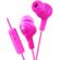 JVC HA-FR6 Gumy Plus In-Ear Headphones with Remote & Mic, Peach Pink