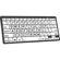 LogicKeyboard XL Print PC Bluetooth Mini Keyboard, Black on White, US ...