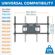 Mount-It! MI-394 Heavy Duty TV Wall Mount w/Long Extension Arms for 65 ...