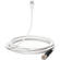 Shure TwinPlex TL47 Omnidirectional Lavalier Mic, MicroDot, White, W ...