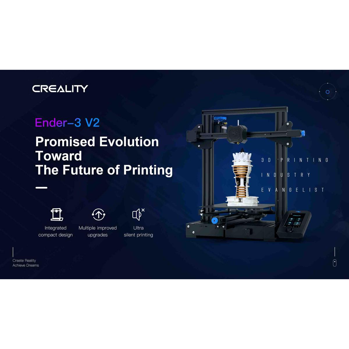 CREALITY ENDER-3 V2 Multi-Material FDM 3D Printer #ENDER-3V2 £187.61 ...