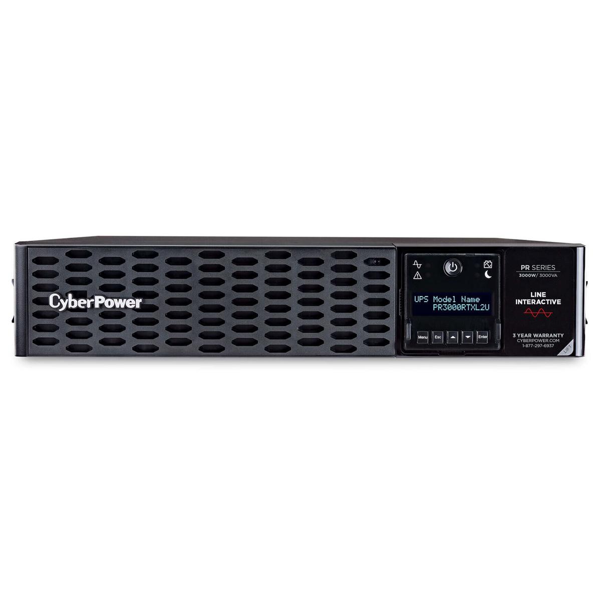 CyberPower Systems USA PR3000RTXL2U 3000va/3000w Sine Wave UPS 2u for ...