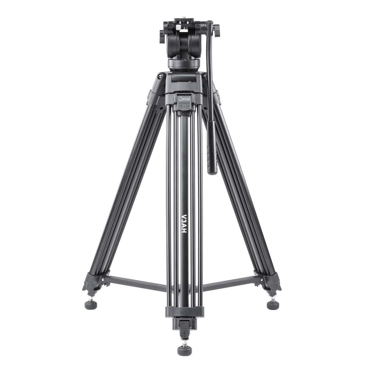 3Pod V3AH 3-Section Aluminum Video Tripod with 2-Way Fluid Head #3P ...