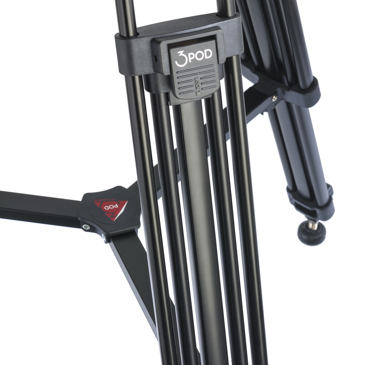 3Pod V3AH 3-Section Aluminum Video Tripod with 2-Way Fluid Head #3P ...