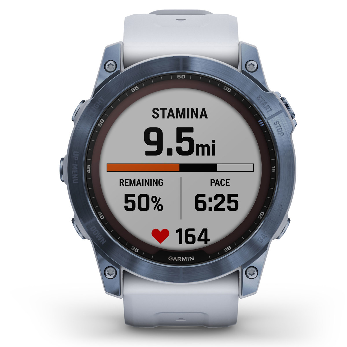 Garmin fēnix 7X Sapphire Solar GPS Watch - Mineral Blue/Whitestone for ...