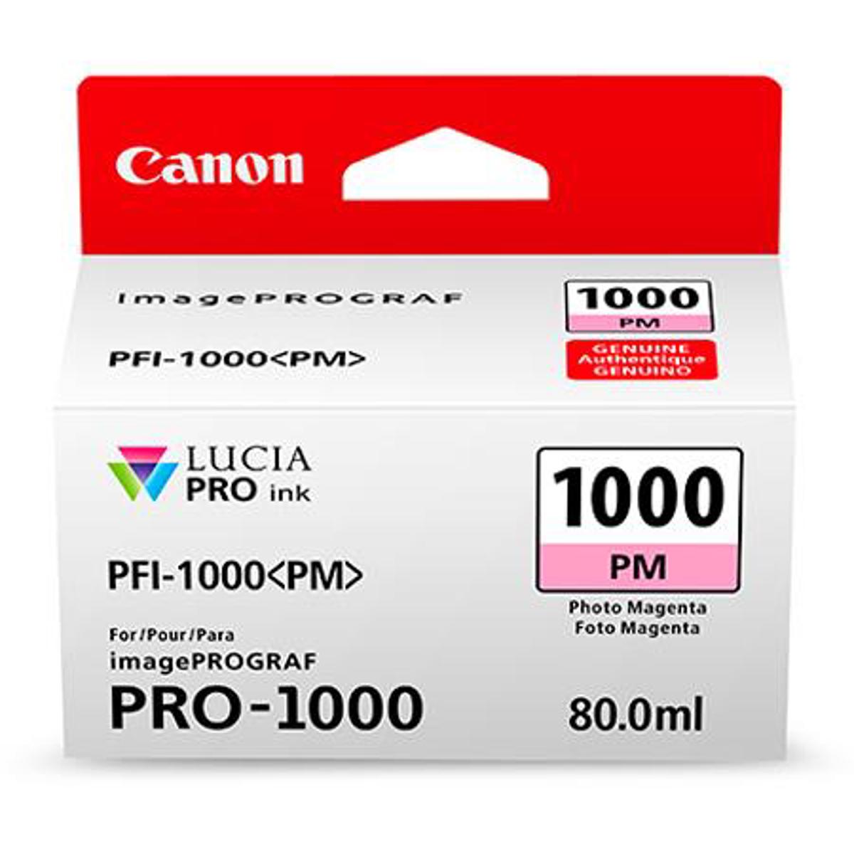 Canon 2 Pack PFI-1000PM Photo Magenta LUCIA PRO ink for imagePROGRAF ...