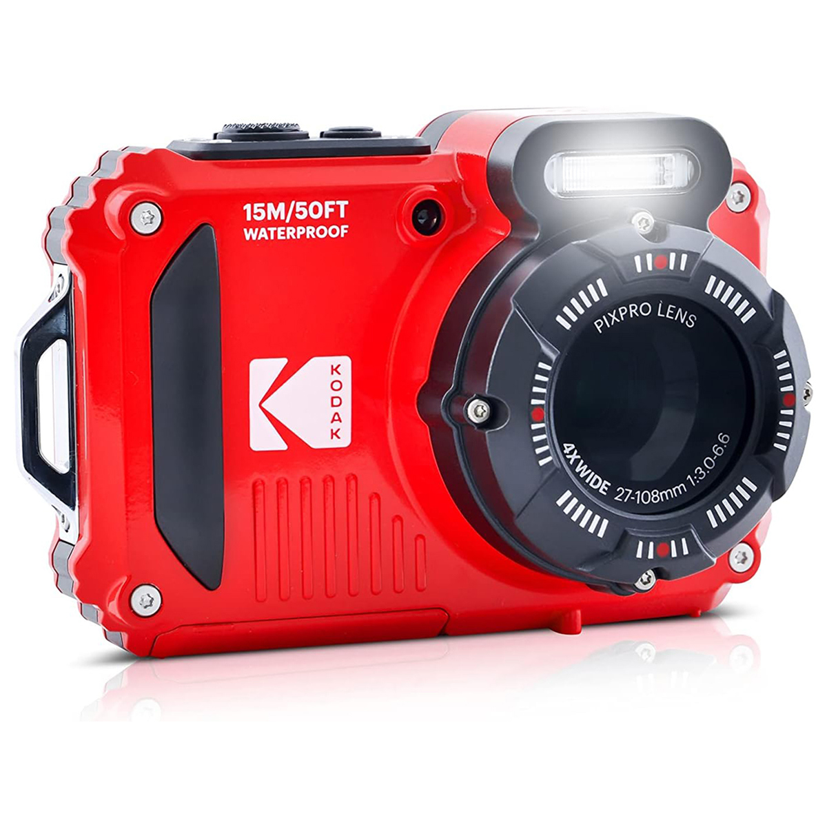 Kodak PIXPRO WPZ2 16MP Full HD Waterproof Rugged Digital Camera, Red # ...